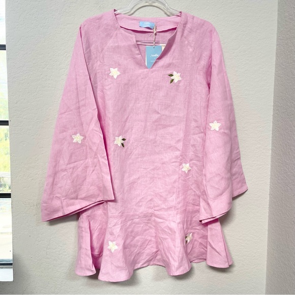 Fanm Mon | Dresses | Fanm Mon X Andie The Serik Mini Dress Linen Aster ...